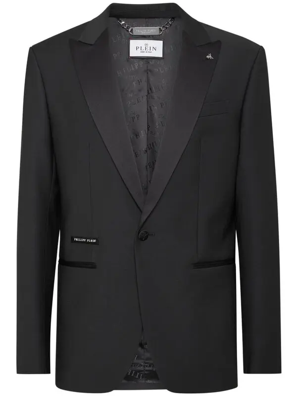 Philipp Plein Skull-print Blazer - Black
