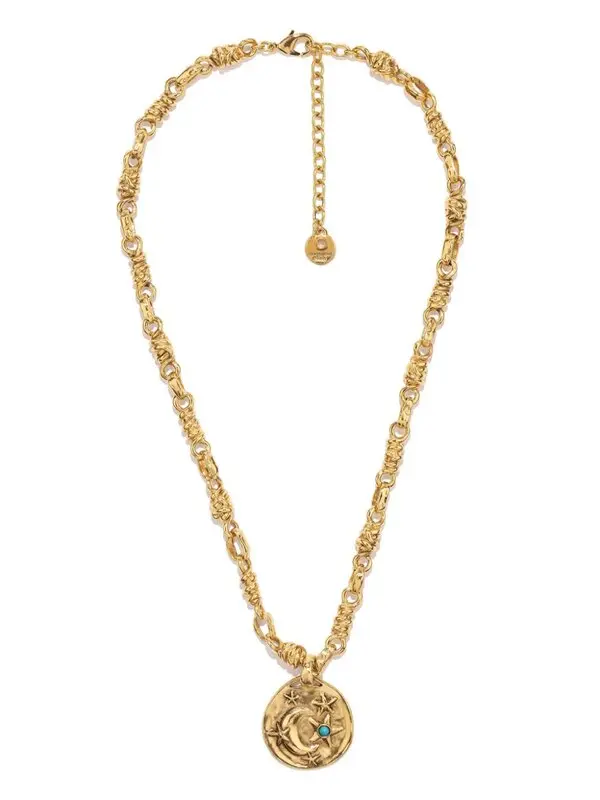 GOOSSENS Talisman Astro Moon Pendant Necklace - Gold