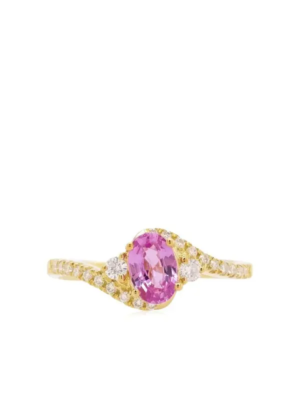 HYT JEWELRY Diamond And Sapphire Cocktail Ring - Gold