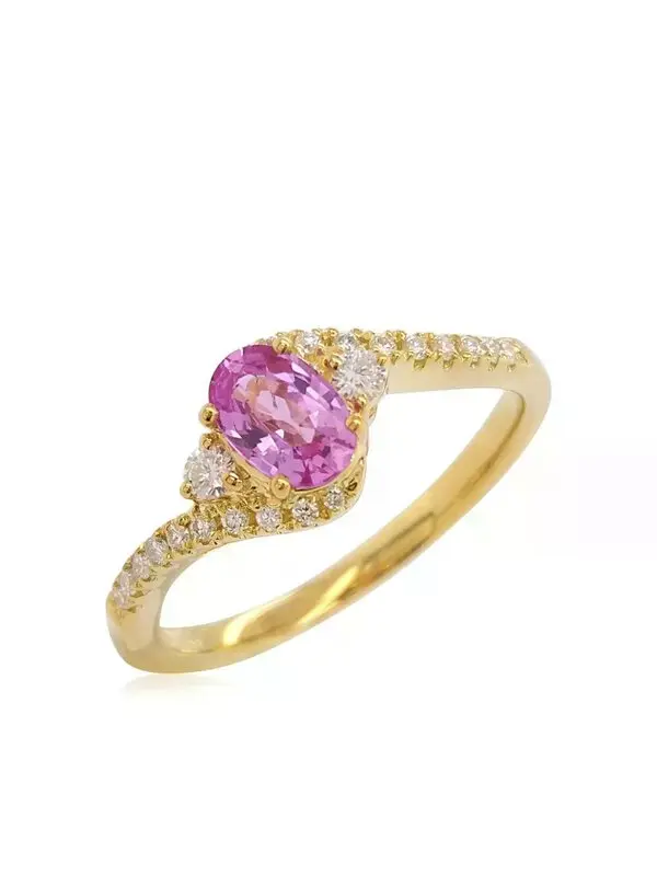 HYT JEWELRY Diamond And Sapphire Cocktail Ring - Gold