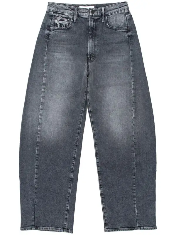 MOTHER High-waisted Wide-leg Jeans - Grey
