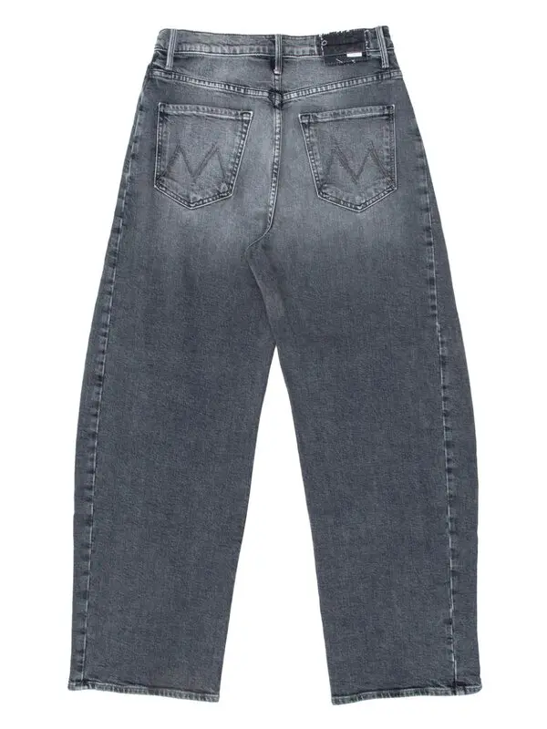 MOTHER High-waisted Wide-leg Jeans - Grey