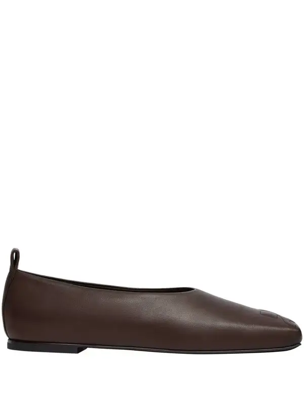 COURREGES Leather Loafers - Brown