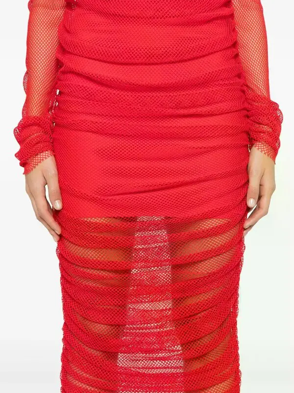 ATU BODY COUTURE Fishnet-design Midi Dress