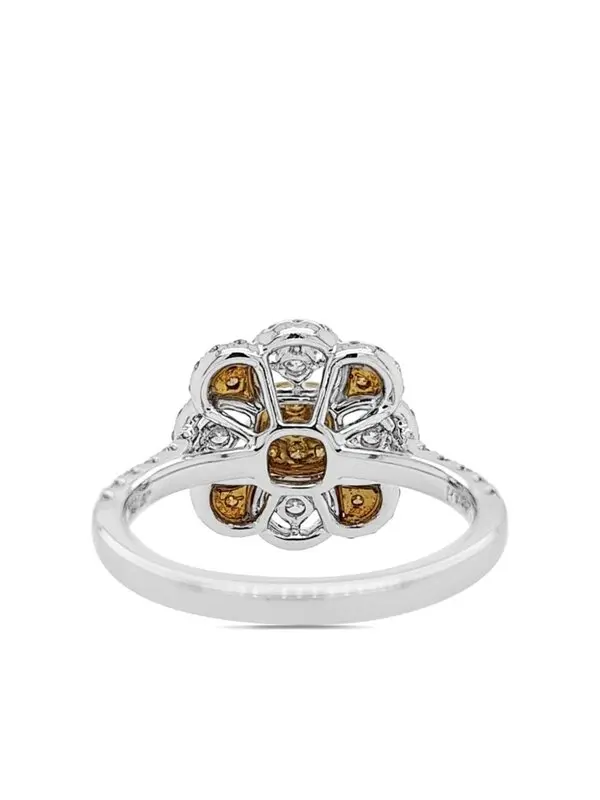 HYT JEWELRY 18k Gold And Platinum Diamond Cocktail Ring
