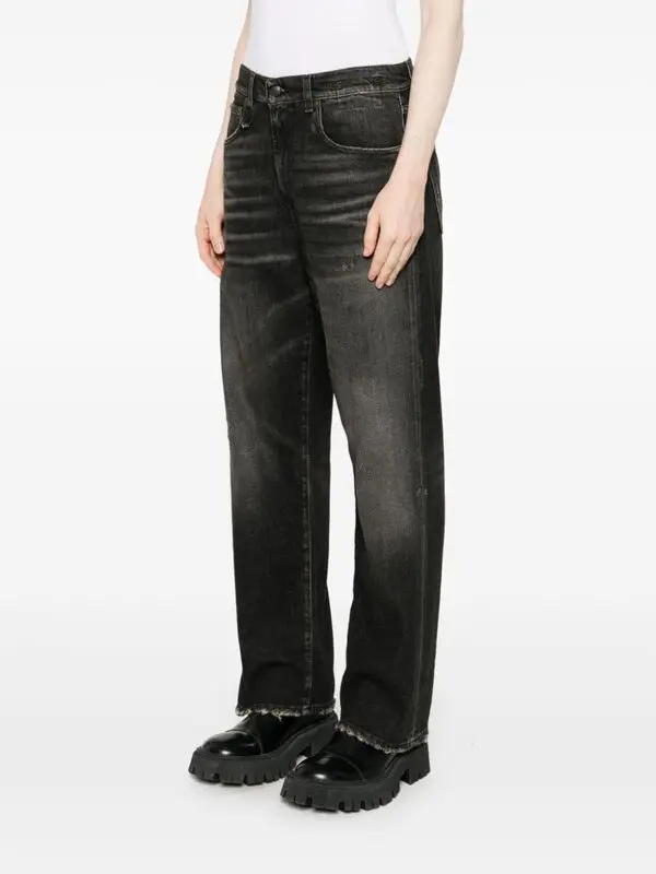 R13 Logo-patch Straight Leg Jeans