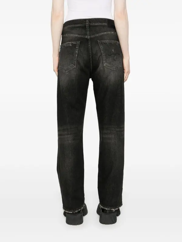 R13 Logo-patch Straight Leg Jeans