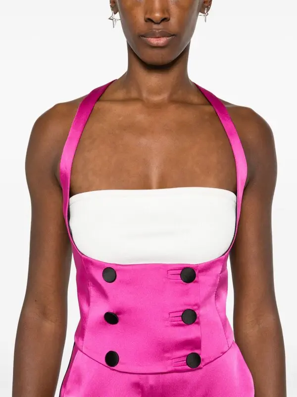 MITILIANE COUTURE Double-breasted Underbust Vest
