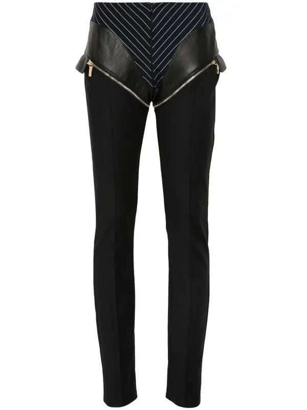 MITILIANE COUTURE Panelled Zipped Trousers