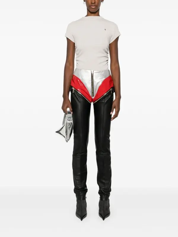 MITILIANE COUTURE Unzipped Panelled Trousers