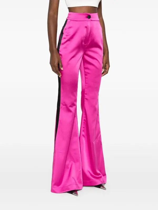 MITILIANE COUTURE Side-appliqué Flared Trousers