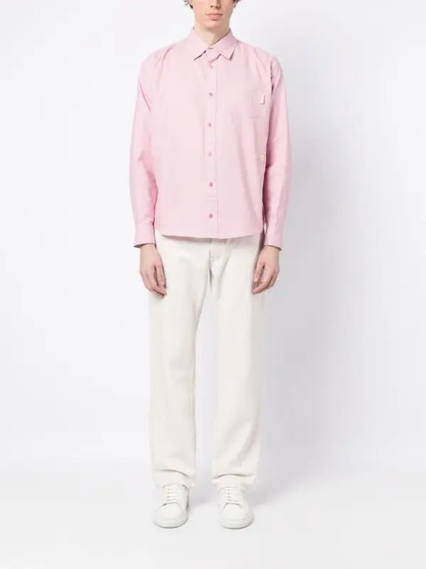 ADVISORY BOARD CRYSTALS Long-sleeves Cotton Shirt - Pink