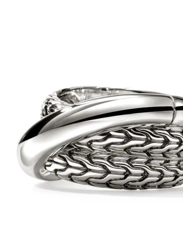 John Hardy Sterling Essential Crossover Ring - Silver