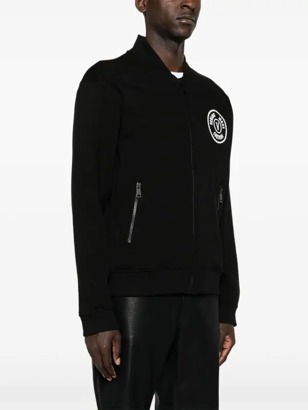 Versace Logo-print Zip-up Sweatshirt