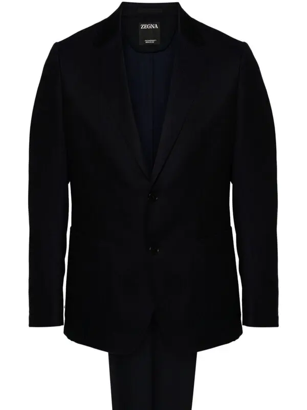 Zegna Single-breasted Suit - Blue