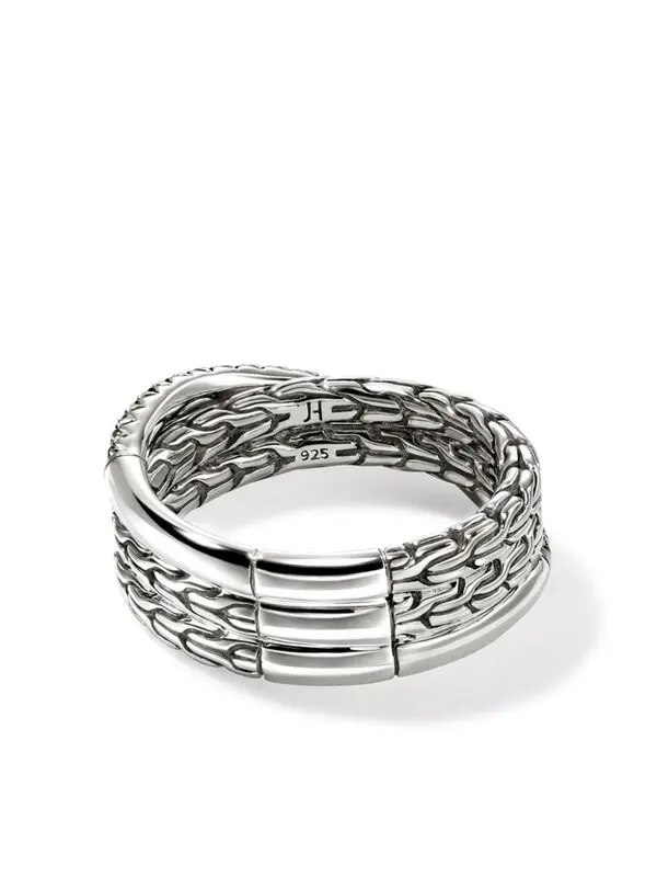 John Hardy Sterling Sapphire Crossover Ring - Silver
