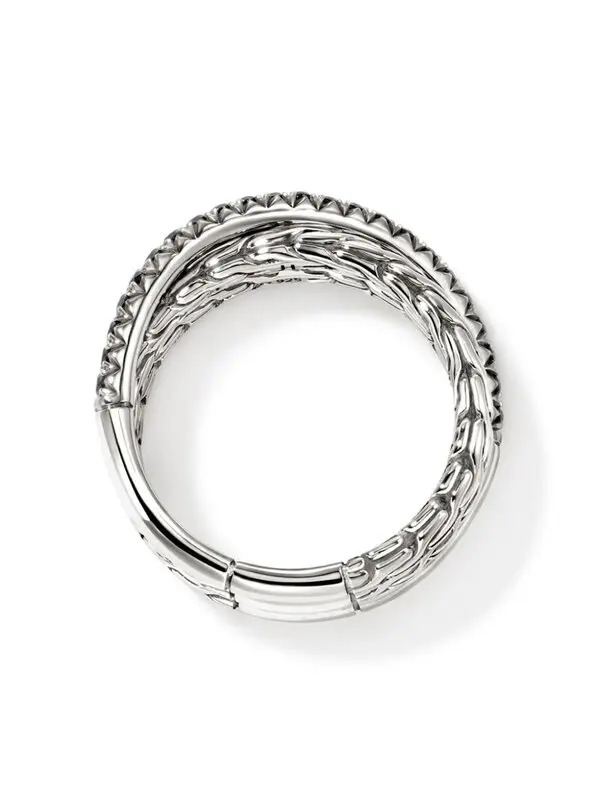 John Hardy Sterling Sapphire Crossover Ring - Silver