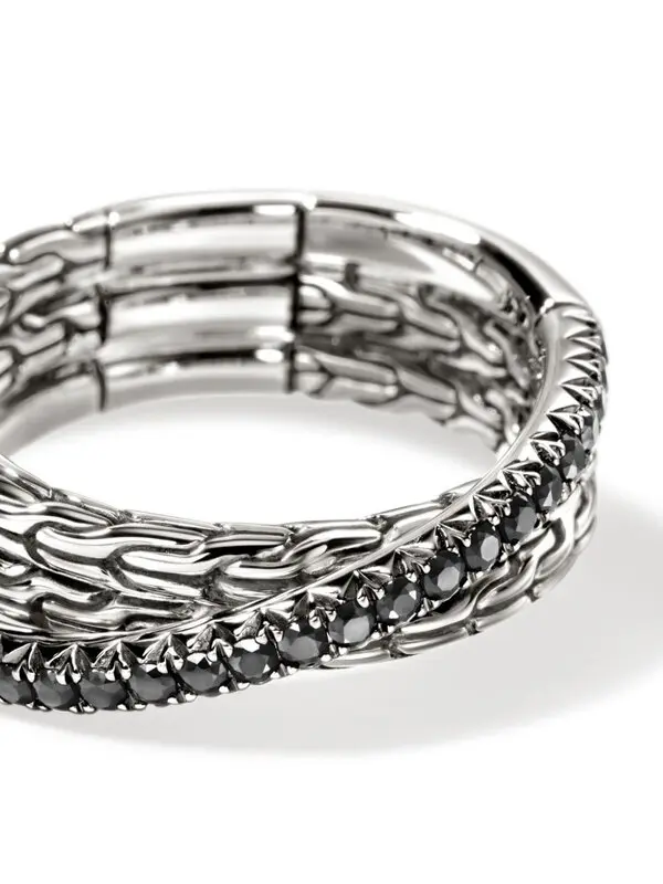 John Hardy Sterling Sapphire Crossover Ring - Silver