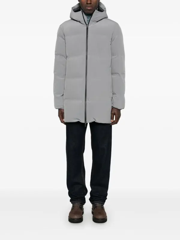 Herno Hooded Puffer Coat - Grey