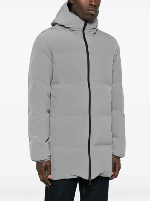 Herno Hooded Puffer Coat - Grey
