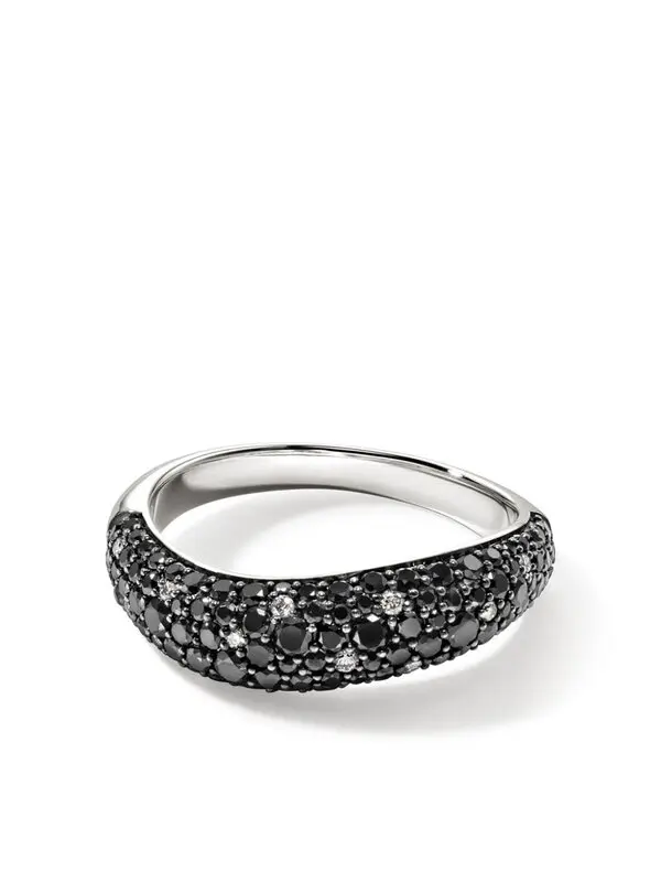 John Hardy Sterling Diamond Ring