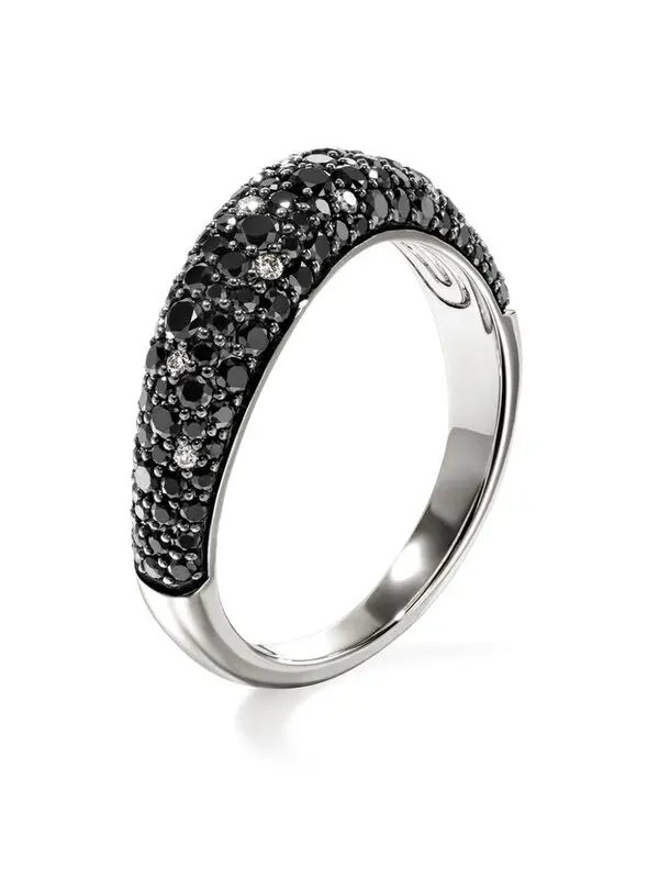 John Hardy Sterling Diamond Ring