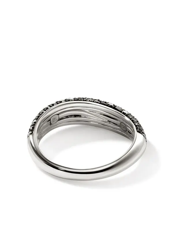 John Hardy Sterling Diamond Ring