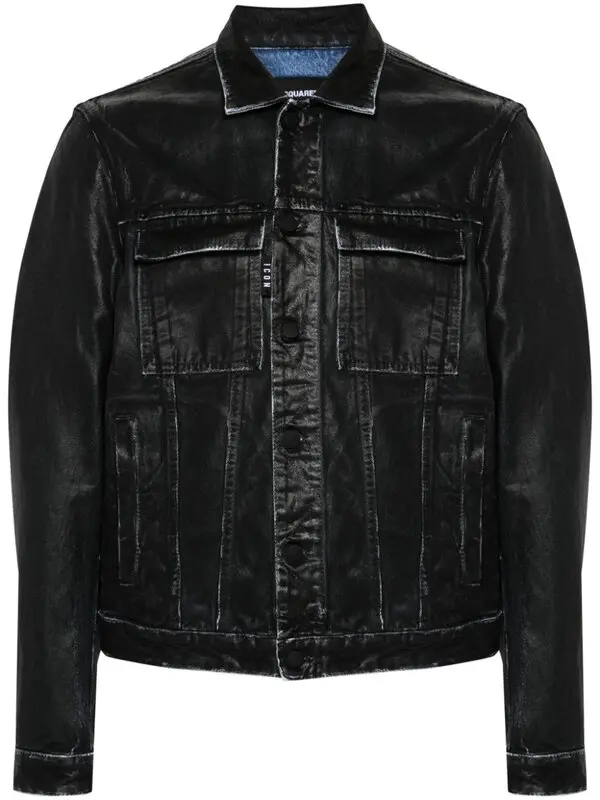 Dsquared2 Garment-dyed Denim Jacket