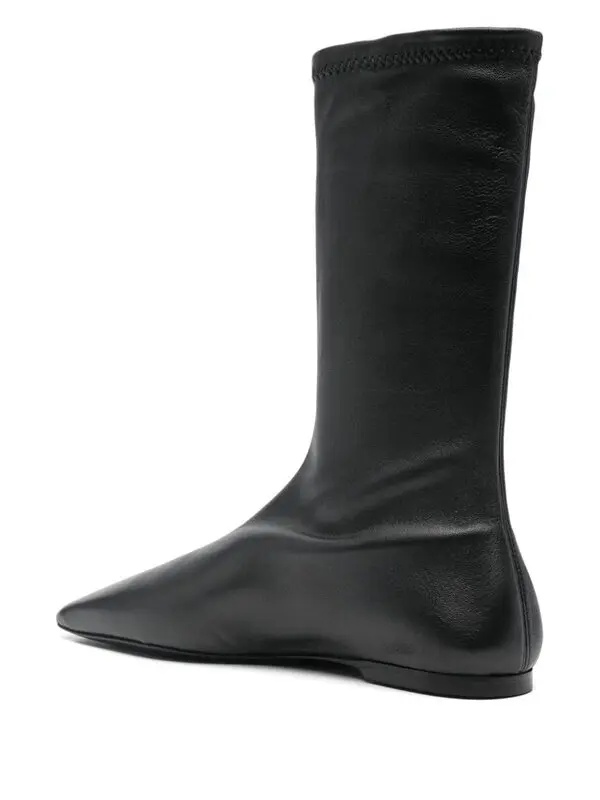 TOTEME Leather Sock Boots