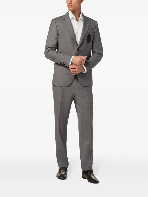 BILLIONAIRE Single-breasted Blazer - Grey