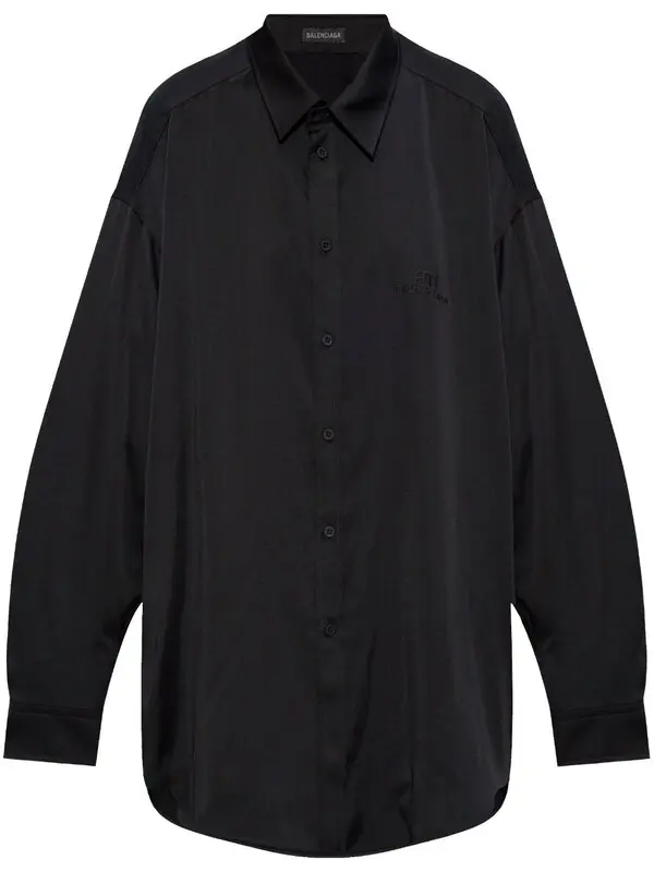 Balenciaga Logo-embroidered Shirt