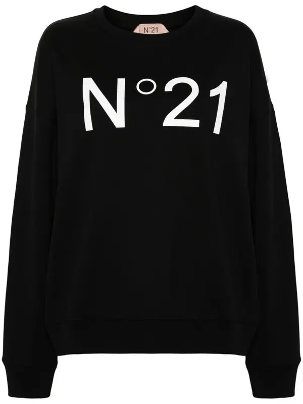 N°21 Logo-print Sweatshirt - Black