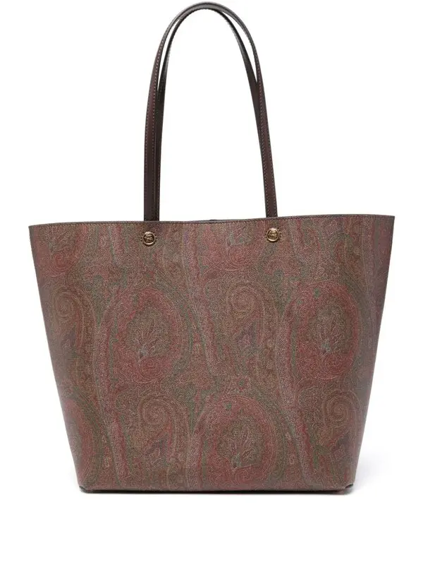 Etro Paisley-print Shoulder Bag - Brown