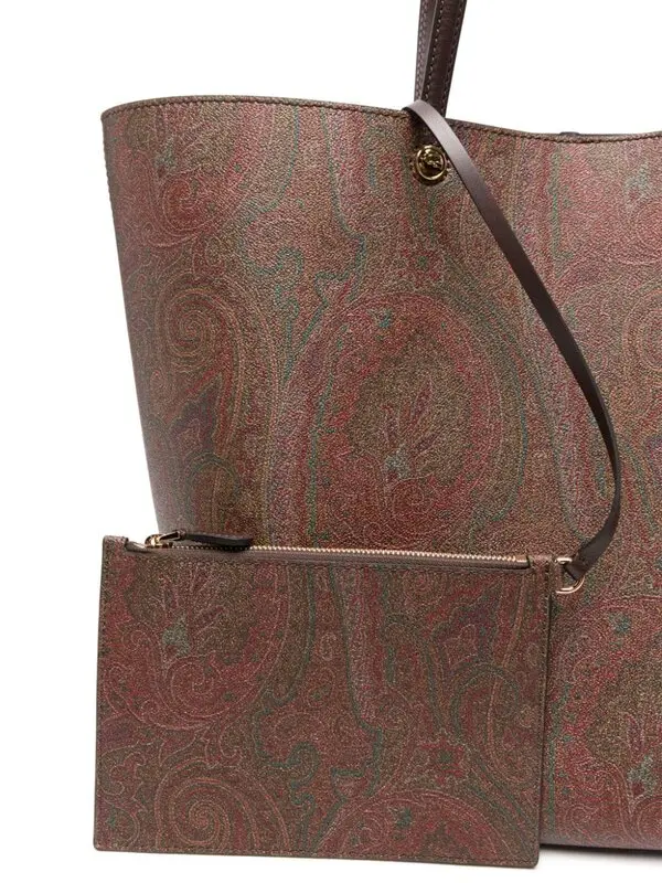 Etro Paisley-print Shoulder Bag - Brown