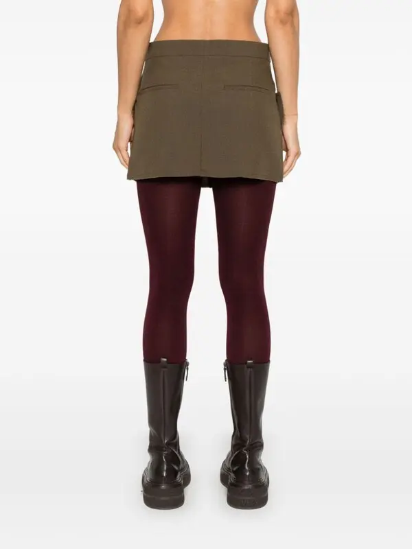 Rick Owens Cut-off Mini Skirt - Green