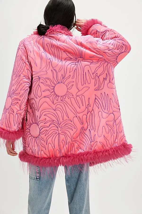 Celiab Zahrada Coat By - Pink | Editorialist