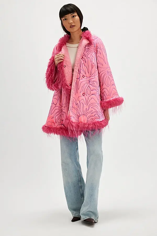 Celiab Zahrada Coat By - Pink | Editorialist