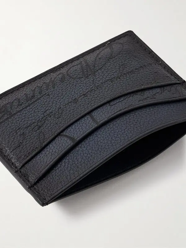 Berluti Bambou Scritto Venezia Softy Leather Cardholder