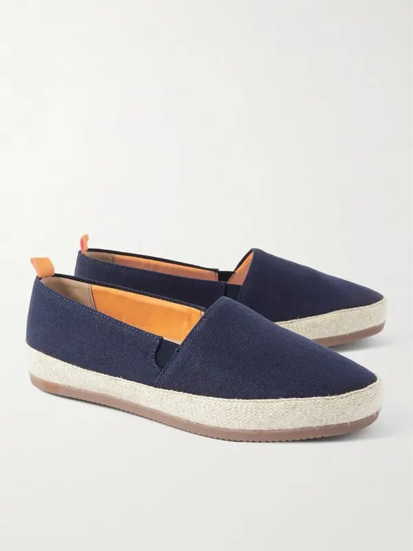 Mulo Linen Espadrilles - Blue