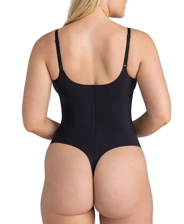 HONEYLOVE Cami Thong Bodysuit - Vamp