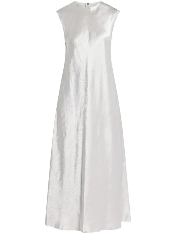 Vince Cap-sleeve Satin Dress