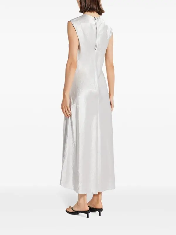 Vince Cap-sleeve Satin Dress
