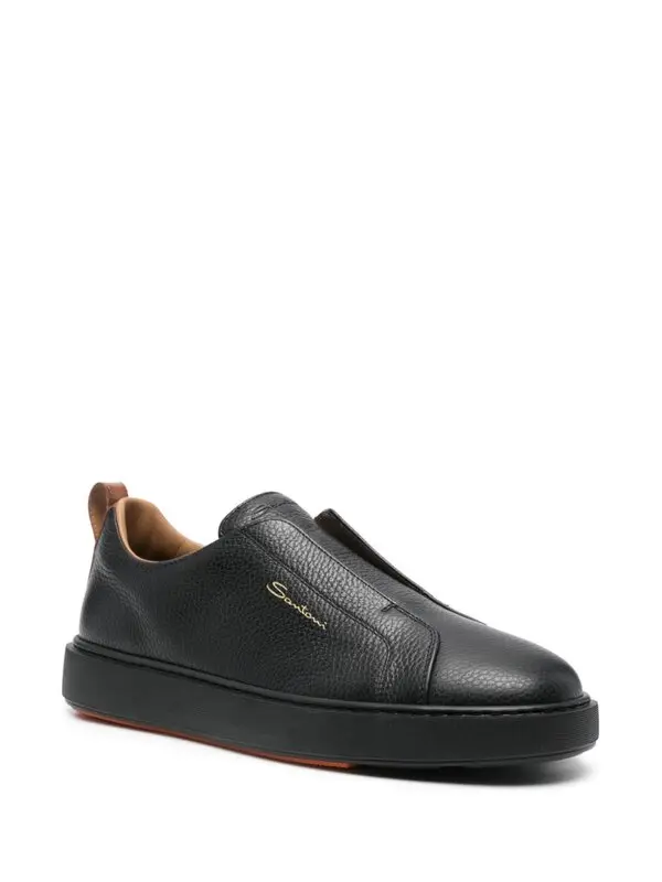 Santoni Leather Sneakers