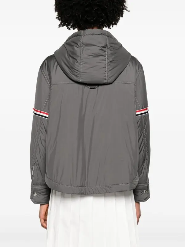 Thom Browne Rwb Down Hooded Jacket