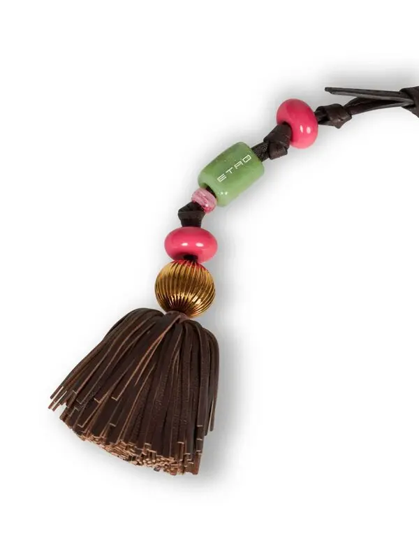 Etro Beaded Tassel Leather Charm