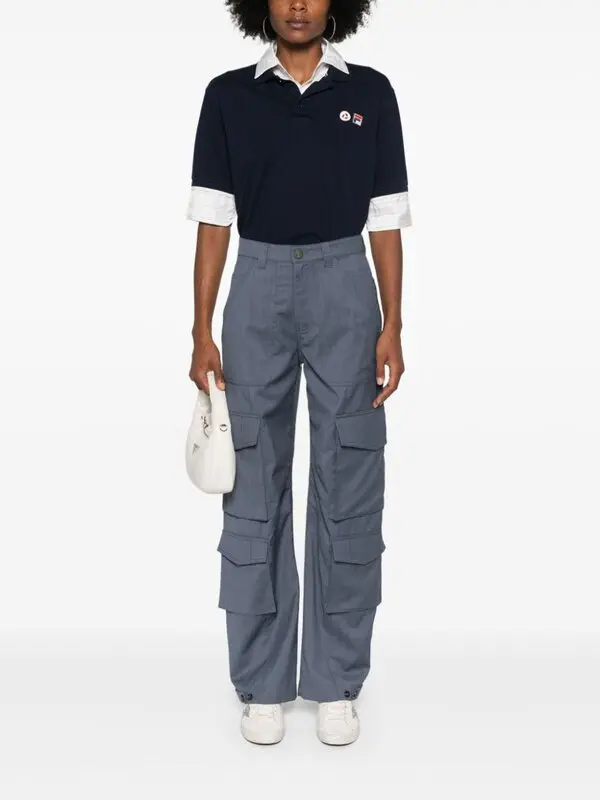 GOLDEN GOOSE Virgin Wool Cargo Pants - Blue