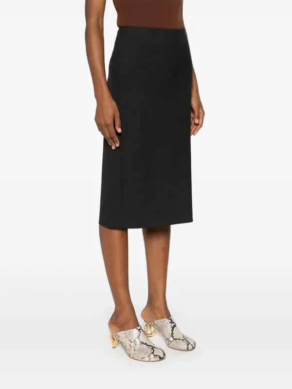 Peserico A-line Midi Skirt - Grey