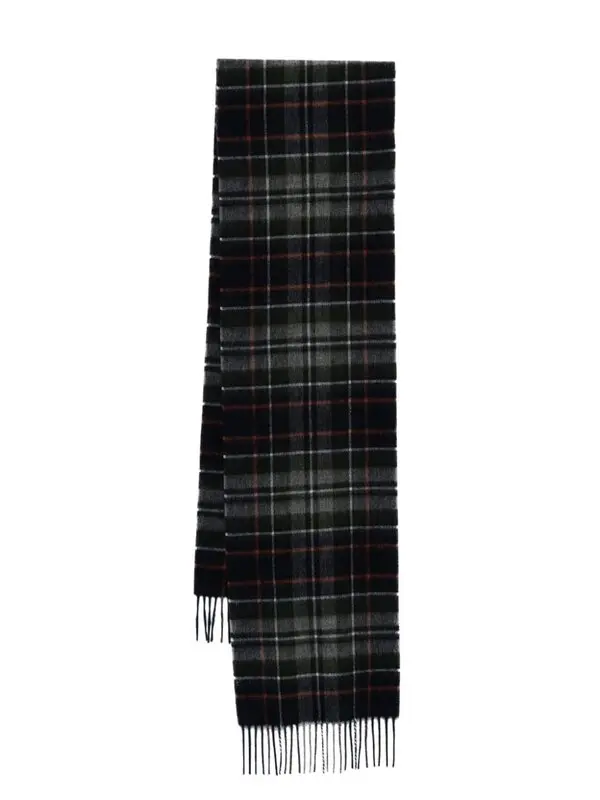 Barbour Check Tartan Scarf - Blue