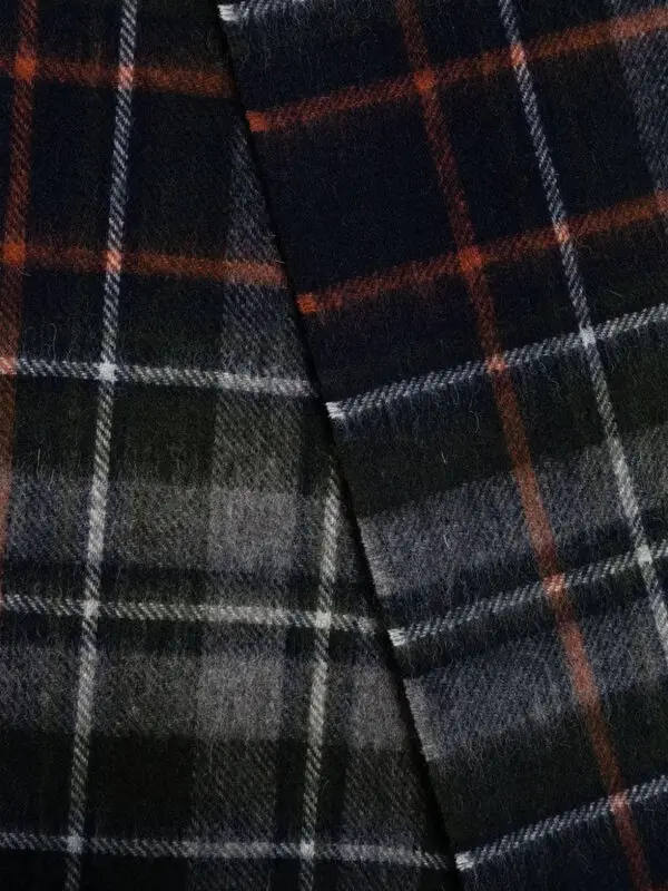 Barbour Check Tartan Scarf - Blue