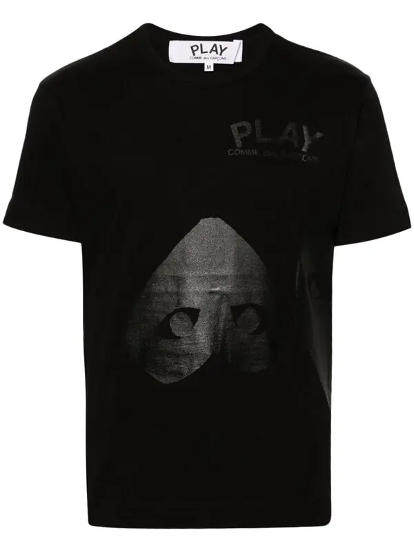 Play Comme Des Garcon Logo-print Cotton T-shirt
